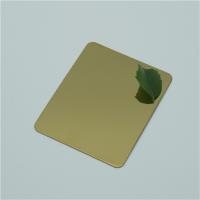 China China stainless steel sheet sus304 gold color mirror finish decoration steel sheet 4x8 size for sale