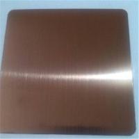 China hot sale stainless steel bronze color finish mirror or brushed 304 316 grade 1219x2438mm standard size for sale