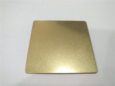 China Sand blast champagne color decorative stainless steel metal sheet made in china for sale
