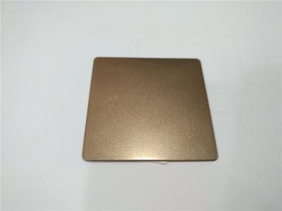 China Hot sale bronze color sand blasting stainless steel sheet panel 304 316 china supplier for sale