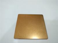 China Pvc coating Rose gold sand blasting finish stainless steel sheet plate for decoration for sale