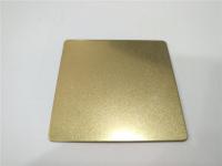China Pvc coating Rose gold sand blasting finish stainless steel sheet plate for decoration for sale