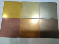 China sand blasted finish gold color decorative sheet stainless steel 304 foshan factory for sale