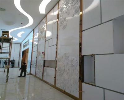 China Polished Finishes Gold Stainless Steel Wall Trim Wall Panel Trim 201 304 316 for sale