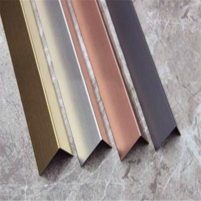 China Brushed Finish Bronze Stainless Steel Trim Edge Trim Molding 201 304 316 for sale
