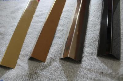 China Polished Finishes Rose Gold Stainless Steel Trim Strip 201 304 316 for sale
