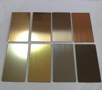 China sus304 No.4 stainless steel sheet pvc coating size 1219*2438mm for sale