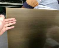 China satin brush titanium bronze coated sheets color stainless steel 304 316 for sale