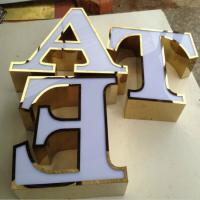 China advertising backlit stainless steel LED letter sign and 3d sign letters for sale