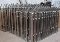 China Indoor Stainless Steel Staircases glass Railing Post satin finish made in China for sale