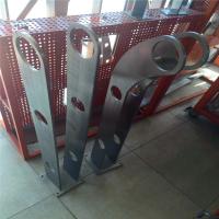 China Indoor Stainless Steel Staircases glass Railing Post satin finish made in China for sale