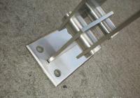 China Indoor Stainless Steel Staircases glass Railing Post satin finish made in China for sale