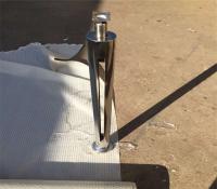China stainless steel 304 glass balcony column for handrail mirror finish for sale