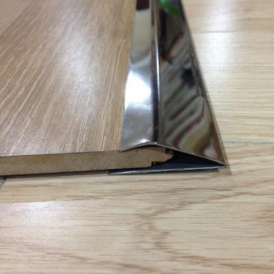 China stainless steel metal floor strip trim edges brushed finish tile trim for sale