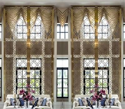 China Stainless steel interior decoration project for 5 stars hotel decor metal fabrication for sale