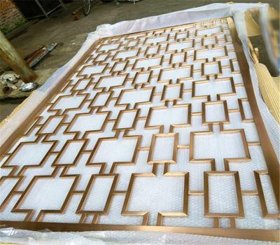 China Rose Gold Stainless Steel Perforated  Panels For Facade/Wall Cladding/ Curtain Wall/Ceiling for sale