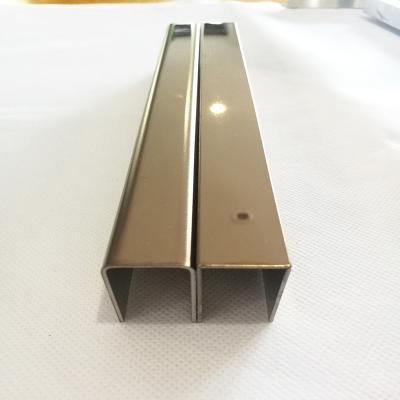 China Brushed Finish Black Stainless Steel Trim Strip 201 304 316 ceiling door frame wall for sale