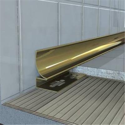 China Brushed Finish Gold Stainless Steel Trim Strip 201 304 316 wall ceiling frame for sale