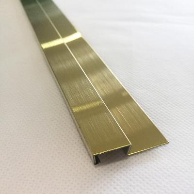 China Brushed Finish Black Stainless Steel U Channel U Shape Profile Trim 201 304 316 for sale