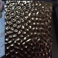 China 304 316 Grade embossed Stainless Steel Sheet hammered Mirror Finish for wall cladding for sale