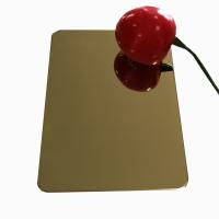 China rose gold color 304 stainless setel sheet mirror or hairline finish 1219x2438mm for sale