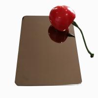 China rose gold color 304 stainless setel sheet mirror or hairline finish 1219x2438mm for sale
