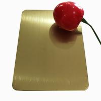 China rose gold color 304 stainless setel sheet mirror or hairline finish 1219x2438mm for sale