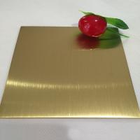 China gold decorative stainless steel sheet 304 size 4x8 mirror finish for sale