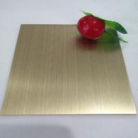 China gold decorative stainless steel sheet 304 size 4x8 mirror finish for sale