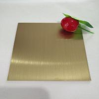 China gold decorative stainless steel sheet 304 size 4x8 mirror finish for sale
