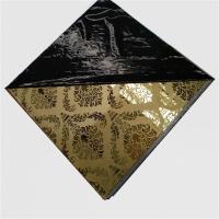 China etched pattern stainless steel Decorative Mirror Stainless Steel panel for sale
