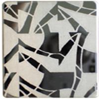 China etched pattern stainless steel Decorative Mirror Stainless Steel panel for sale