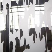 China etched pattern stainless steel Decorative Mirror Stainless Steel panel for sale