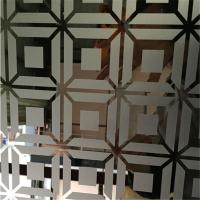China etched pattern stainless steel Decorative Mirror Stainless Steel panel for sale