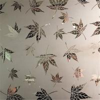 China etched pattern stainless steel Decorative Mirror Stainless Steel panel for sale
