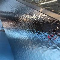 China Hot sale mirror reflecting ceiling panel stainless steel water wave shaped  sheet for sale