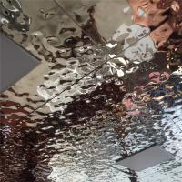 China Hot sale mirror reflecting ceiling panel stainless steel water wave shaped  sheet for sale