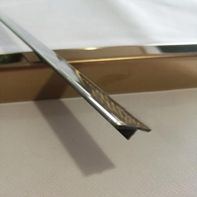 China Custom made T shape tile trim 304 stainless steel mirror finish factory price for sale