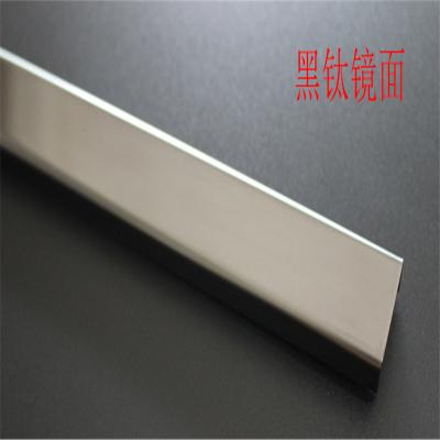 China Hairline Finish Bronze Stainless Steel Tile Trim 201 304 316 For Wall Ceiling Frame Furniture Decoration for sale