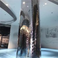 China Embossed Stainless Steel Sheets Gold Mirror Finish For Column Cover Cladding for sale
