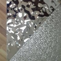 China Embossed Stainless Steel Sheets Gold Mirror Finish For Column Cover Cladding for sale