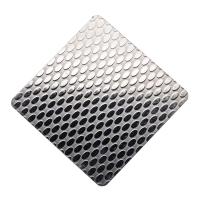 China Embossed Stainless Steel Sheets Gold Mirror Finish For Column Cover Cladding for sale