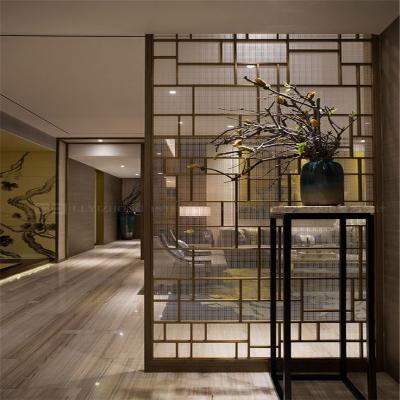 China Decorative Metal Screen interior partition wall panel designs customized metal furniture for sale