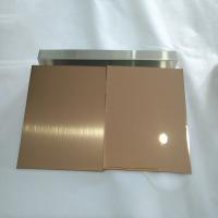 China high quality rose gold mirror SS304 sheet decorative 4x8 stainless steel sheet 0.6-1.5mm thickness for sale