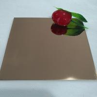 China high quality rose gold mirror SS304 sheet decorative 4x8 stainless steel sheet 0.6-1.5mm thickness for sale