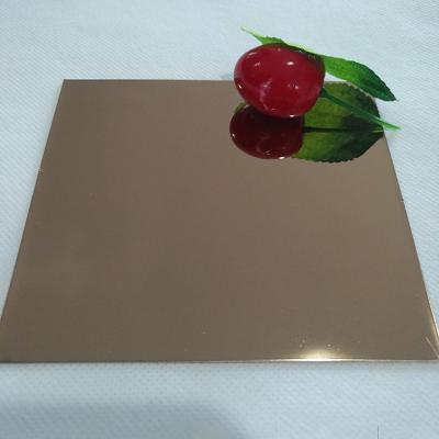 China high quality rose gold mirror SS304 sheet decorative 4x8 stainless steel sheet 0.6-1.5mm thickness for sale
