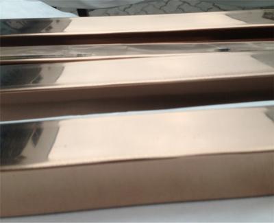 China high quality decorative stainless steel pipe square tube with gold or rose gold mirror finish for sale