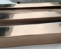 China decorative color stainless steel profile square hollow section  with gold or rose gold mirror finish for sale