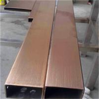 China decorative color stainless steel profile square hollow section  with gold or rose gold mirror finish for sale