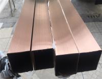 China decorative color stainless steel profile square hollow section  with gold or rose gold mirror finish for sale